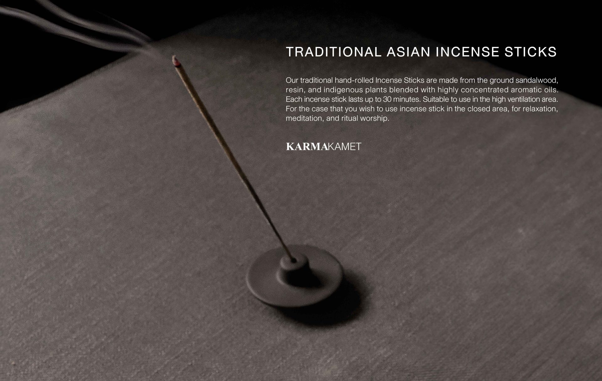 TRADITIONAL ASIAN INCENSE STICKS - Karmakamet